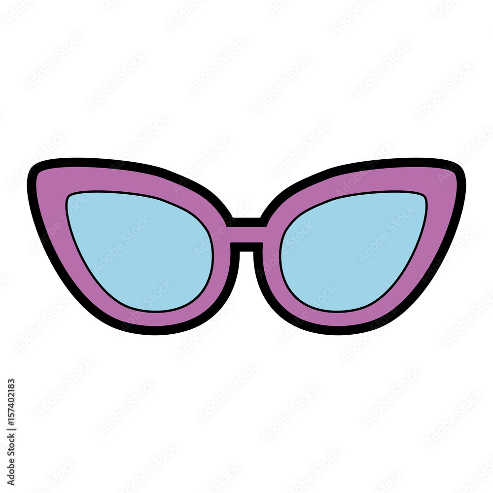 cute purple glasses cartoon vector graphic design Stock Vector | Adobe ...