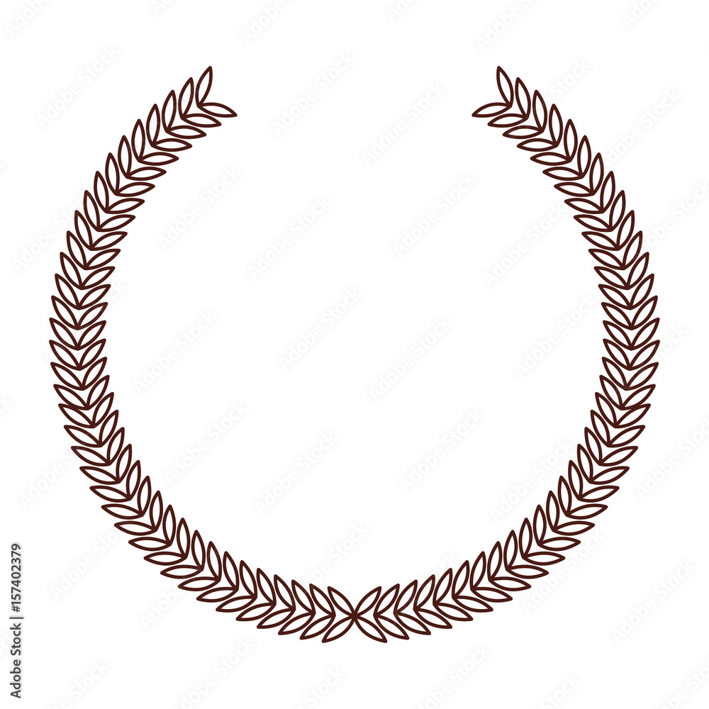 brown round emblem icon vector grpahic design Stock Vector | Adobe Stock