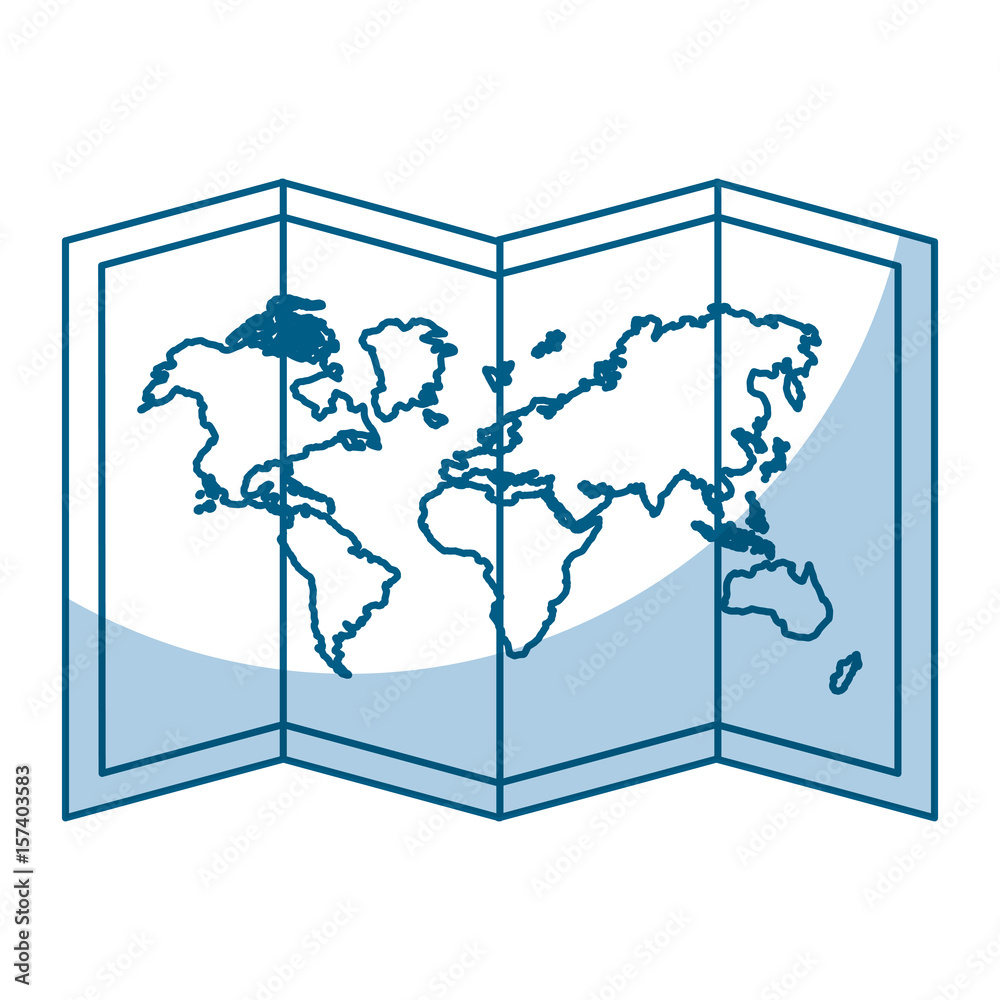 shadow blue world map cartoon vector graphic design Stock Vector ...