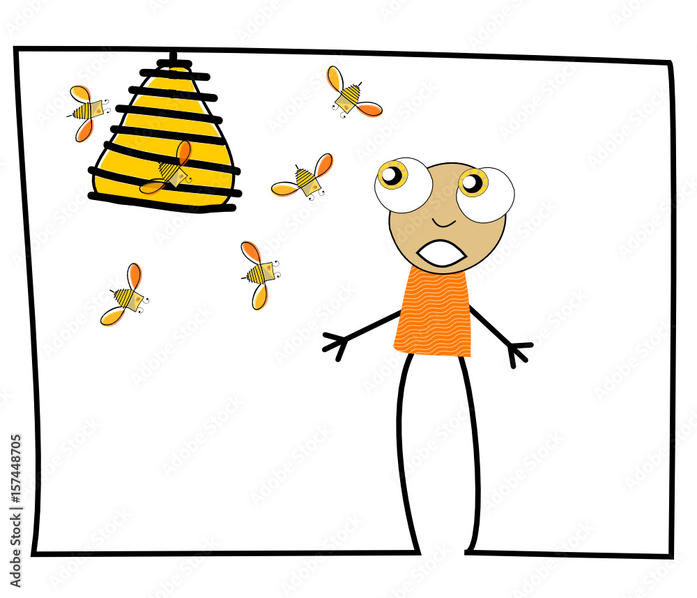 Apiphobie vector de Stock | Adobe Stock