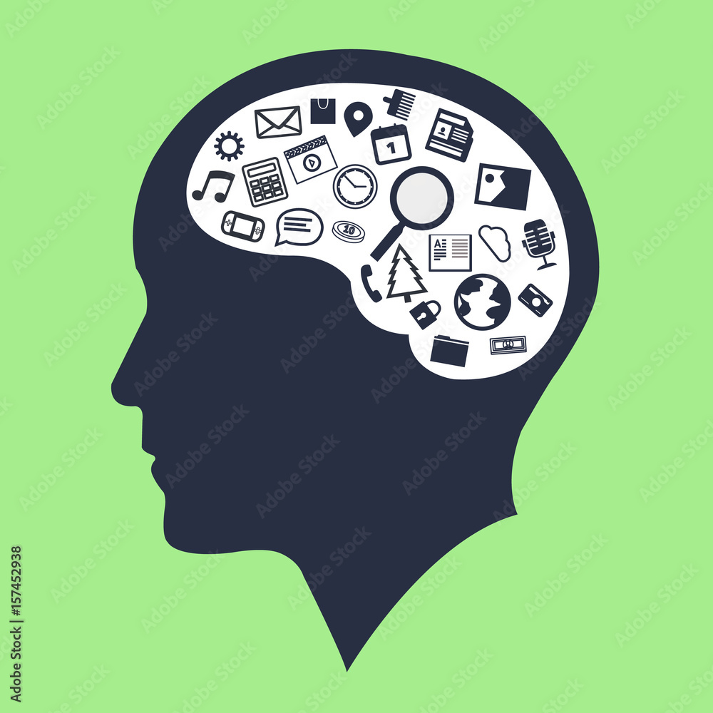 Thinking Head Silhouette