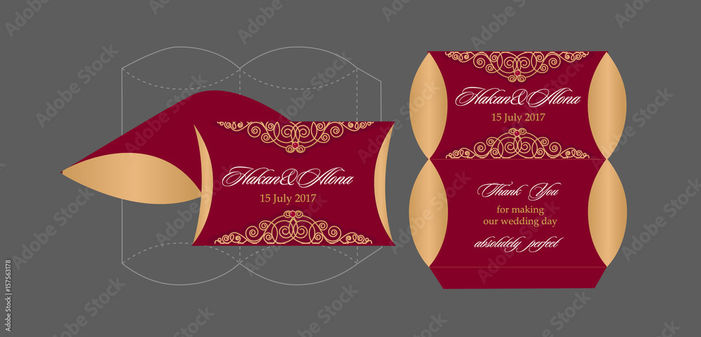 Wedding Card Box Template