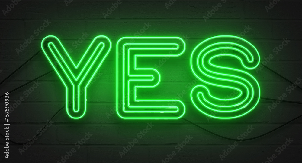 Neon Yes Sign