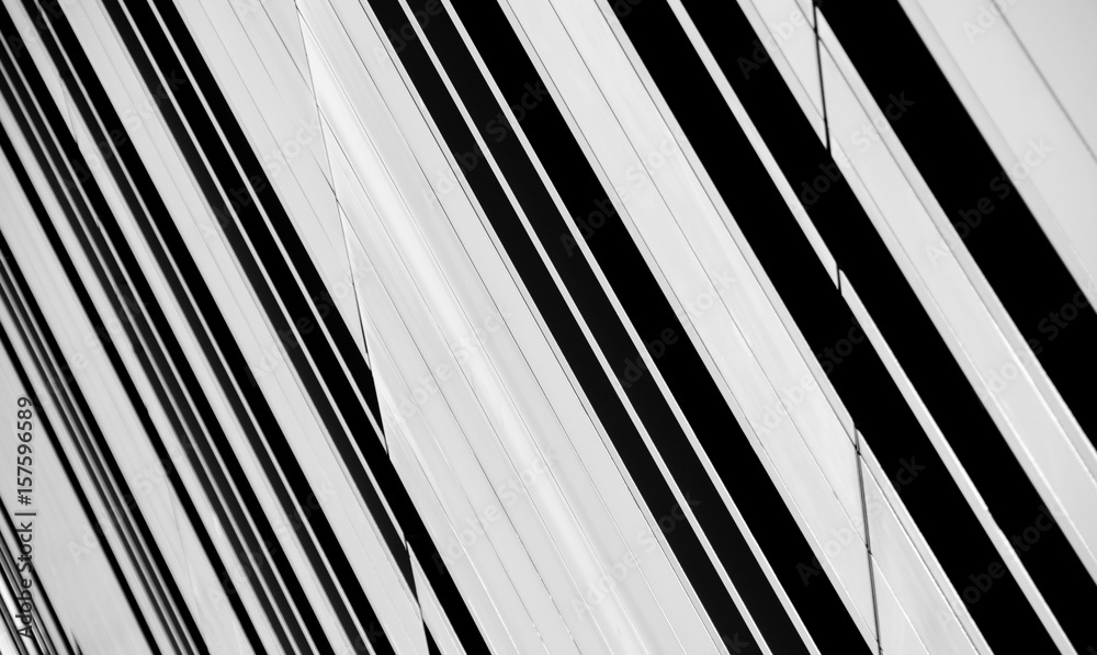 Abstract pattern and contrasting lines on building exterior Stock Photo ...