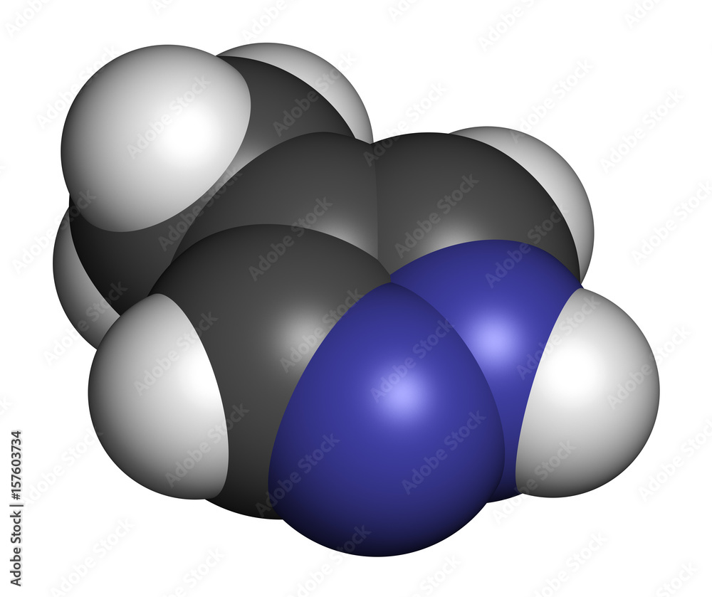 Fomepizole molecule. Antidote used to treat methanol and ethylene ...