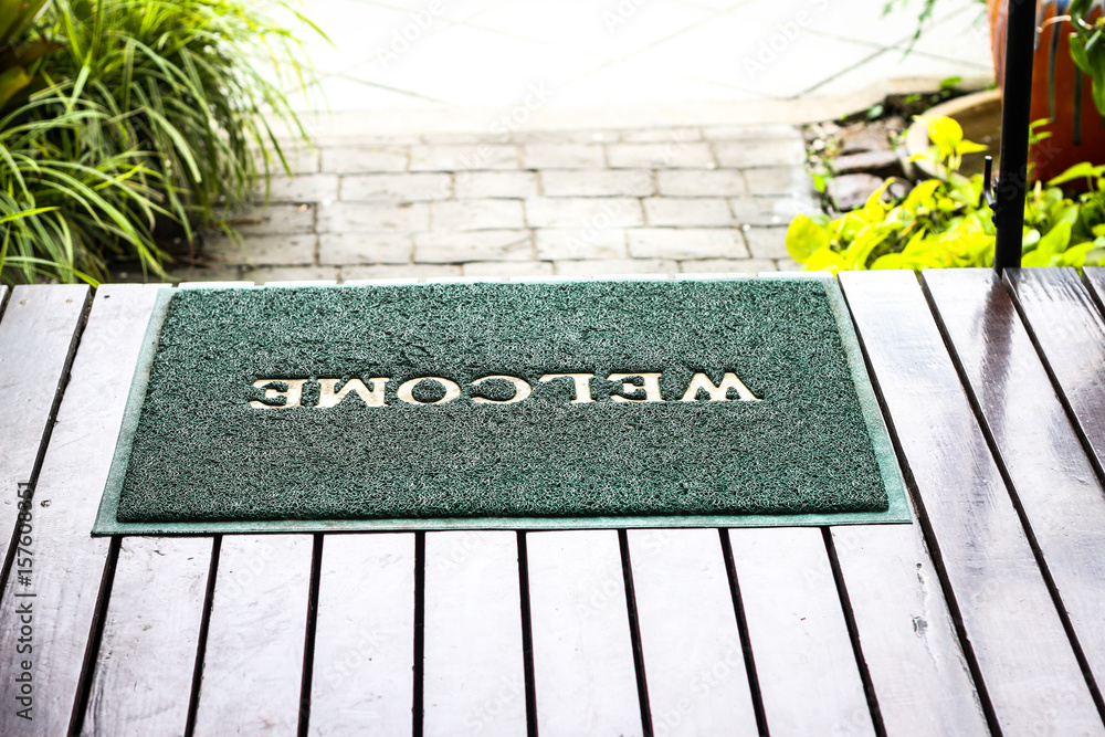 Welcome mat texture background Stock Photo | Adobe Stock