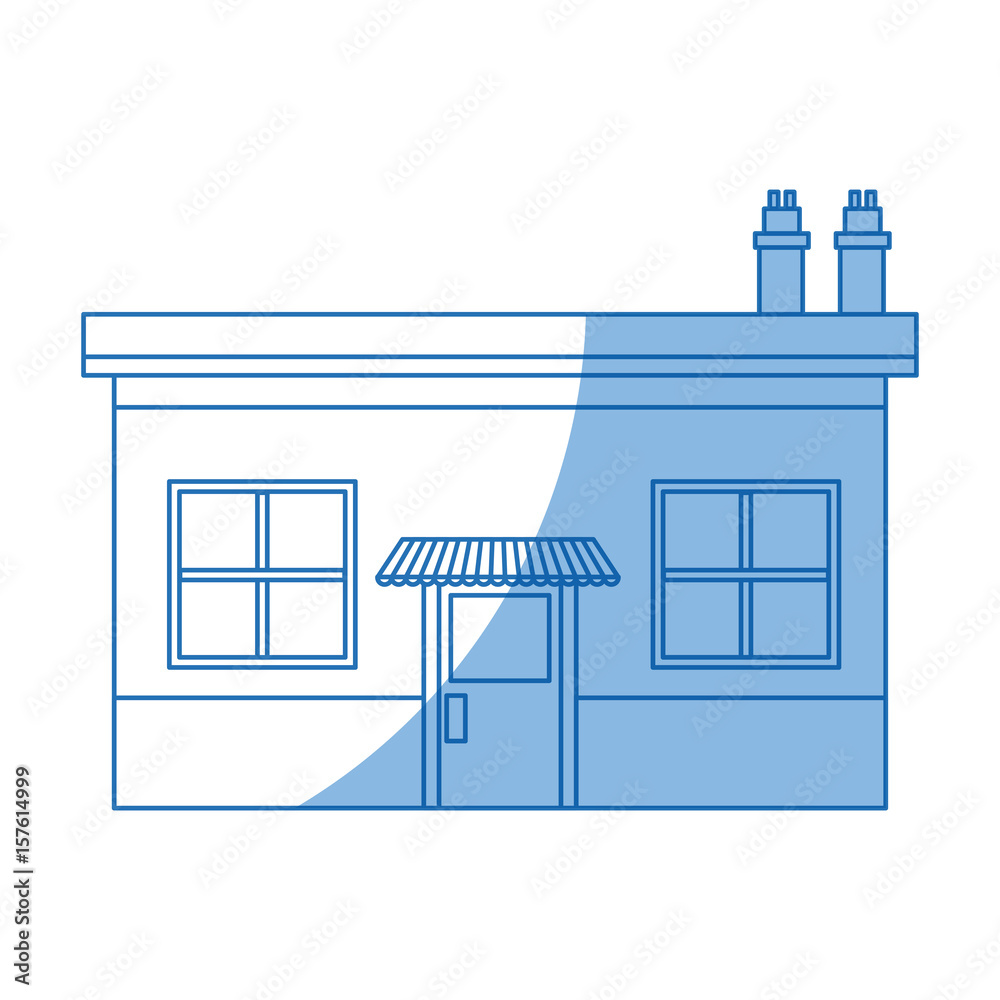 supermarket building store grocery exterior facade vector illustration ...