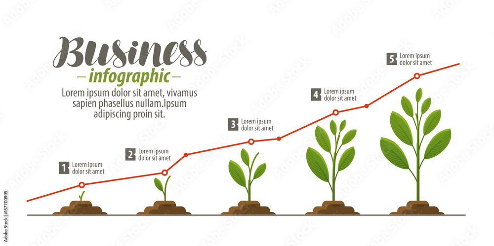 Business concept, infographic. Template for presentation, graph ...