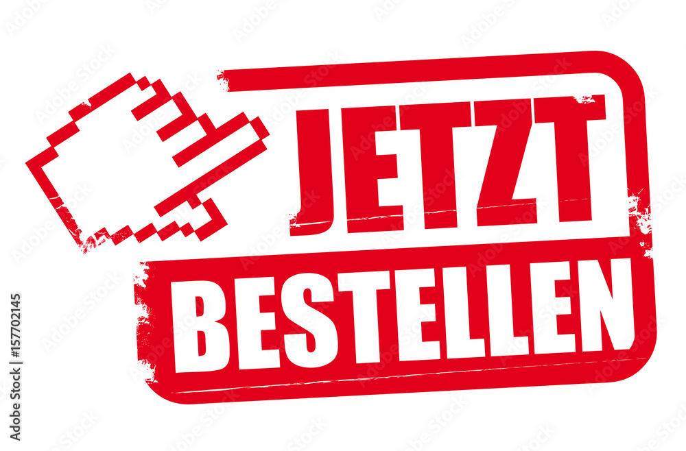 Stempel jetzt bestellen - vektor illustration Stock Vector | Adobe Stock
