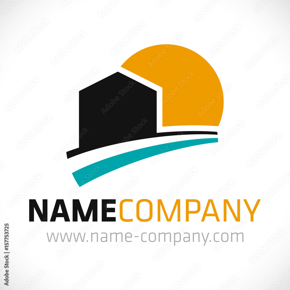 logo maison construction artisan charpentier Stock Vector | Adobe Stock