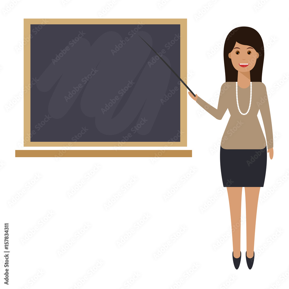 Female College Professor Teaching
