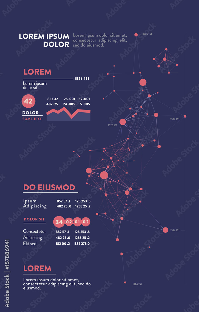 Futuristic infographic. Information aesthetic design. Complex data ...