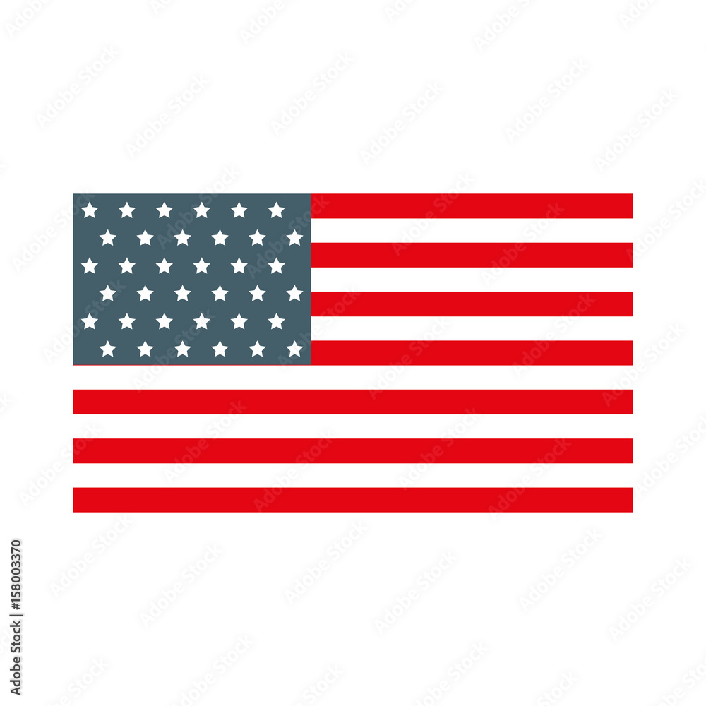 cute american flag icon cartoon vector graphic design Stock Vector ...