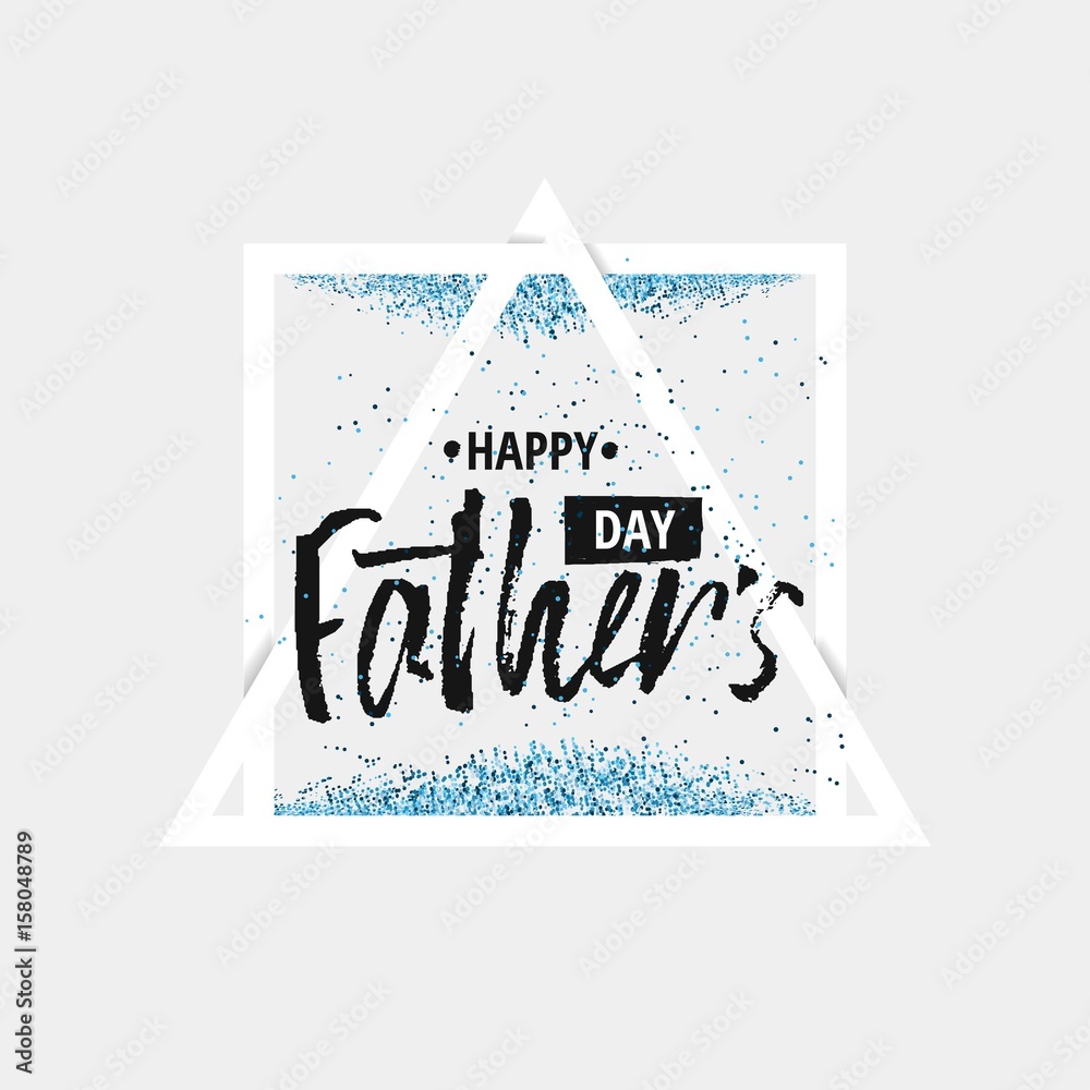 Happy Father s day lettering modern calligraphy style. Handwritten ...