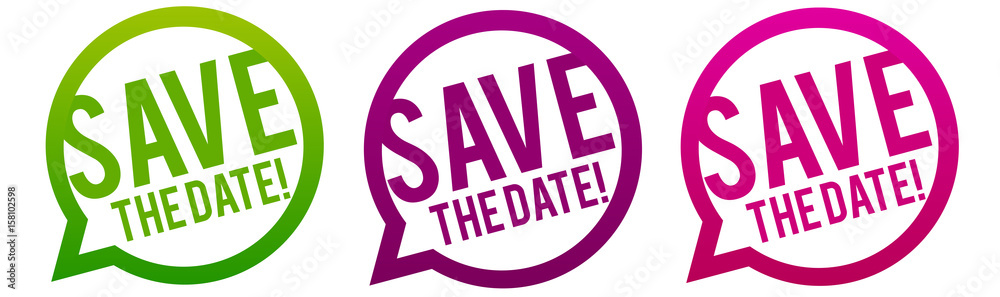 Save the Date Icons. Stock Vector | Adobe Stock