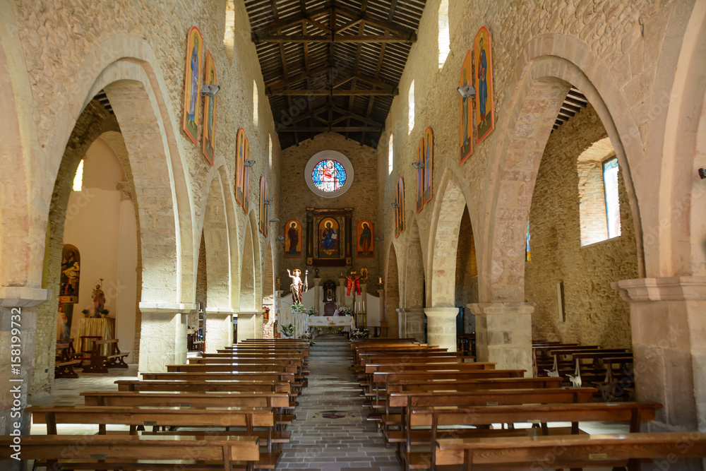 Romanesque Church Interior
