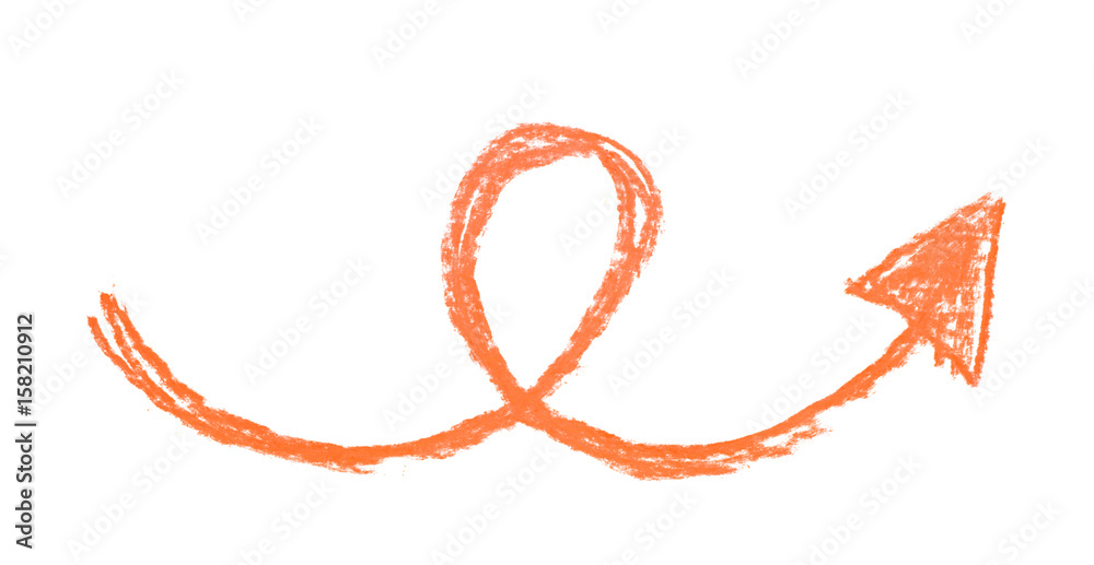 Hand drawn arrow symbol isolated Stock Illustration | Adobe Stock