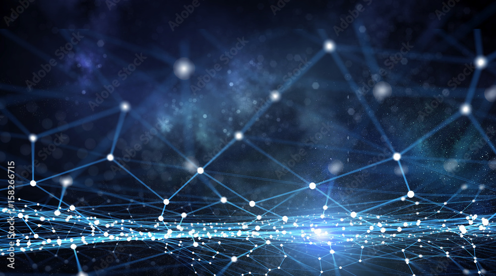 Connected lines background Stock-Illustration | Adobe Stock