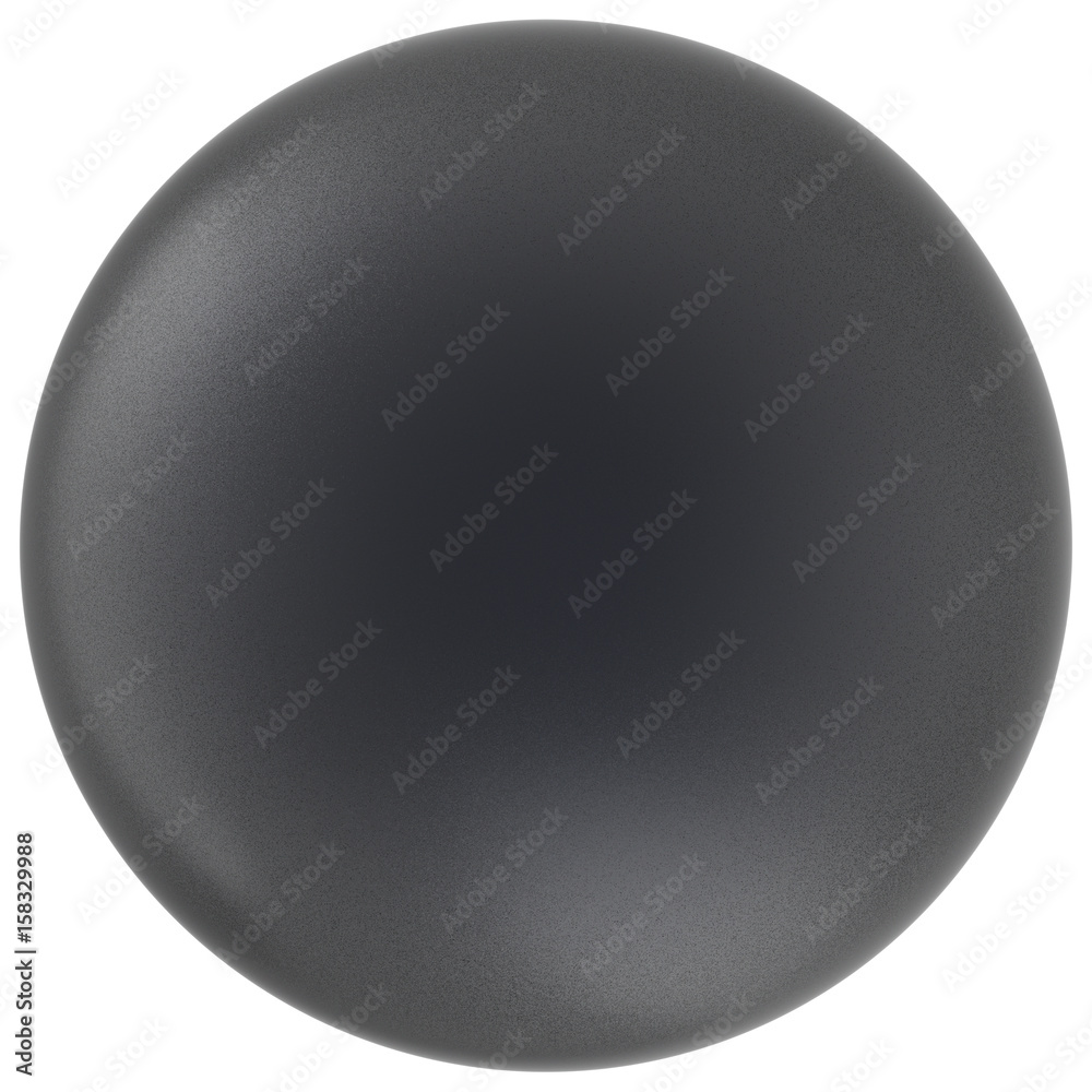Ball black sphere round button matted basic circle geometric shape ...