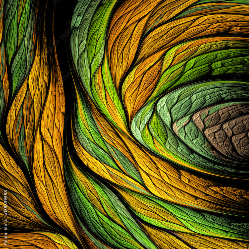 Green And Orange Art