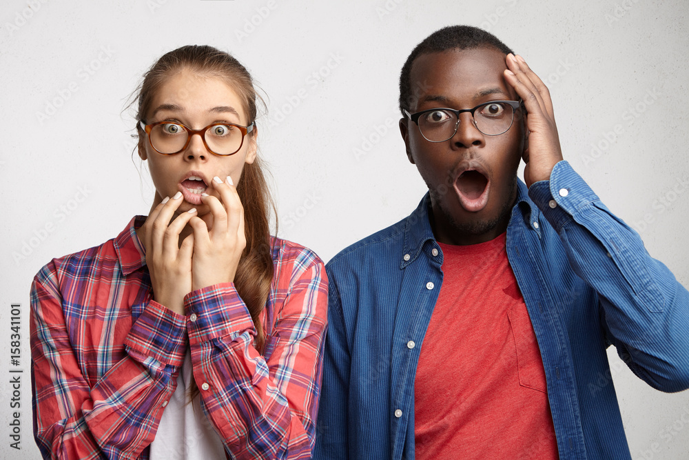 Two People Staring At Each Other