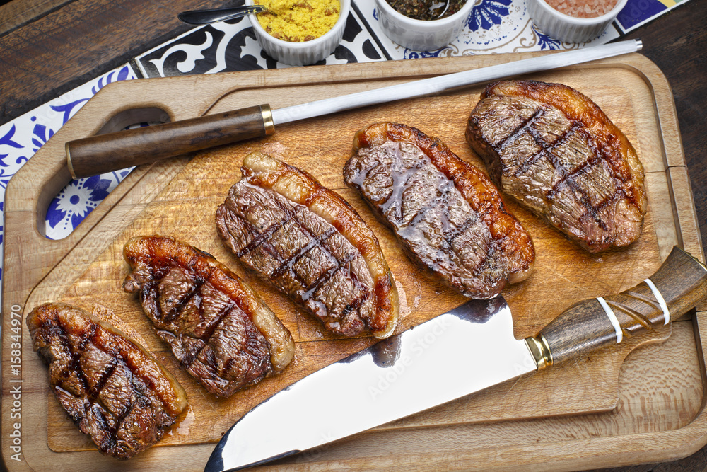 Grilled picanha, traditional Brazilian cut! Stock Photo | Adobe Stock