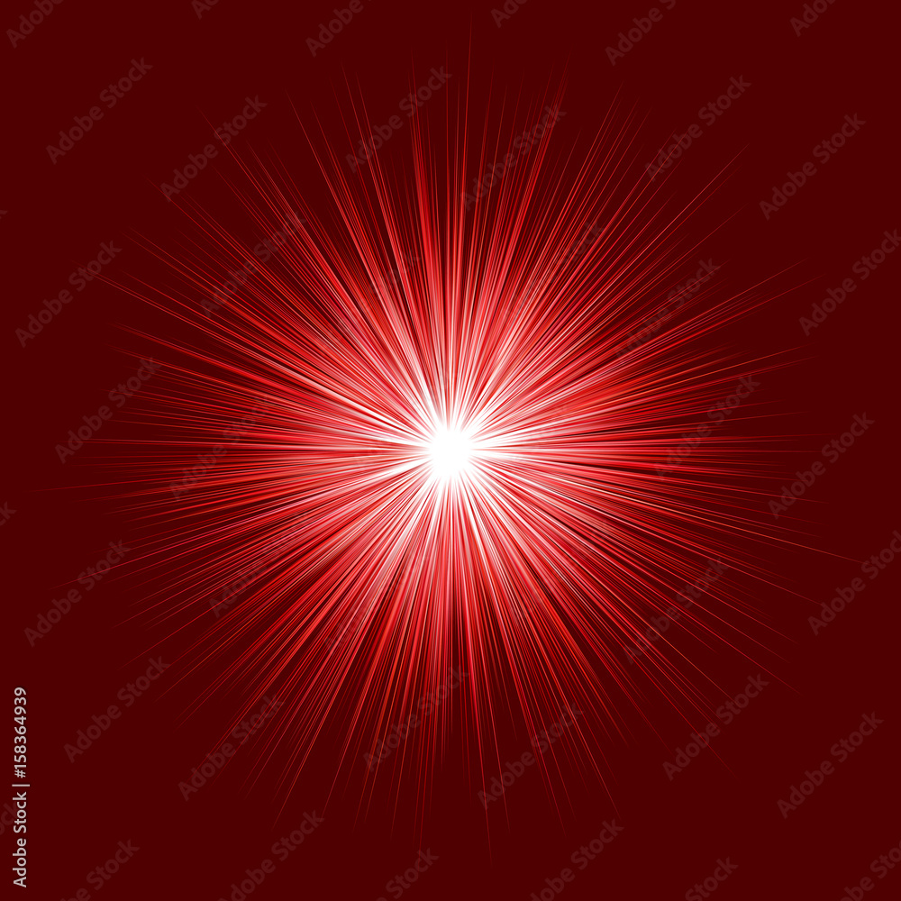 Abstract red blast design on dark background Stock Vector | Adobe Stock Abstract red blast design on dark background Stock Vector | Adobe Stock