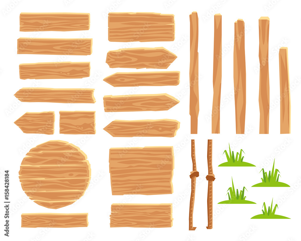 Designer for creating wooden road signs Stock Vector | Adobe Stock