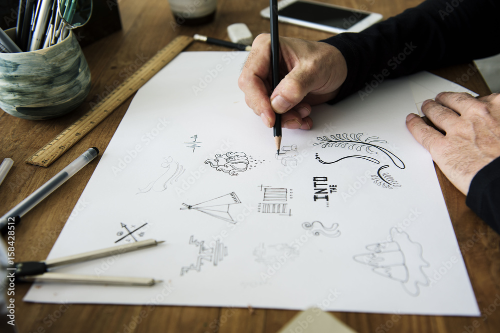 Work Process Hands Office Workplace Stock Photo | Adobe Stock