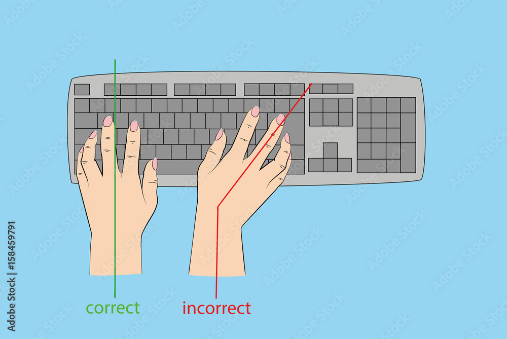 Typing Position Of Hands