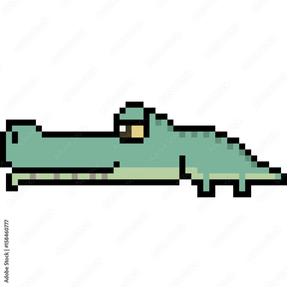 Minecraft Alligator Pixel Art
