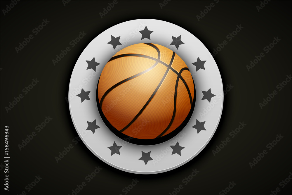 Premium Basketball Label. The symbol of competition and tournament ...