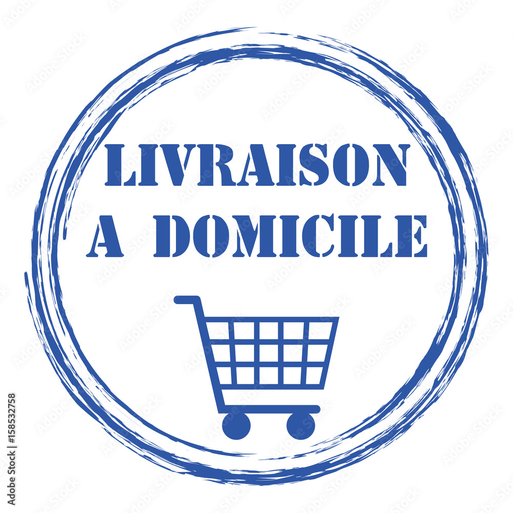 Logo livraison à domicile. Stock-Vektorgrafik | Adobe Stock