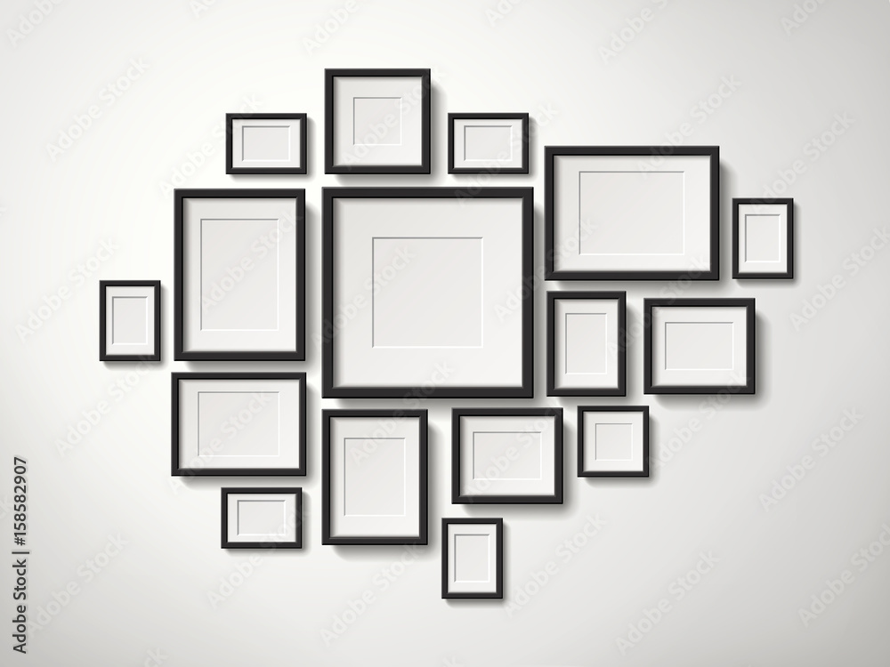 picture frames collection Stock Vector | Adobe Stock