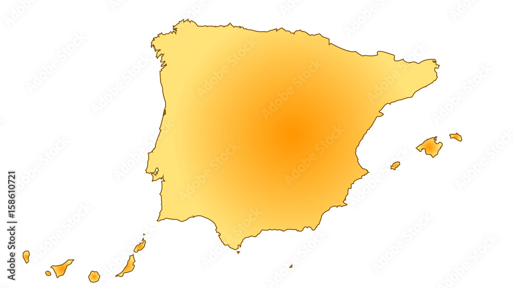 Mapa completo de España, sus islas y Ceuta y Melilla Stock Photo ...