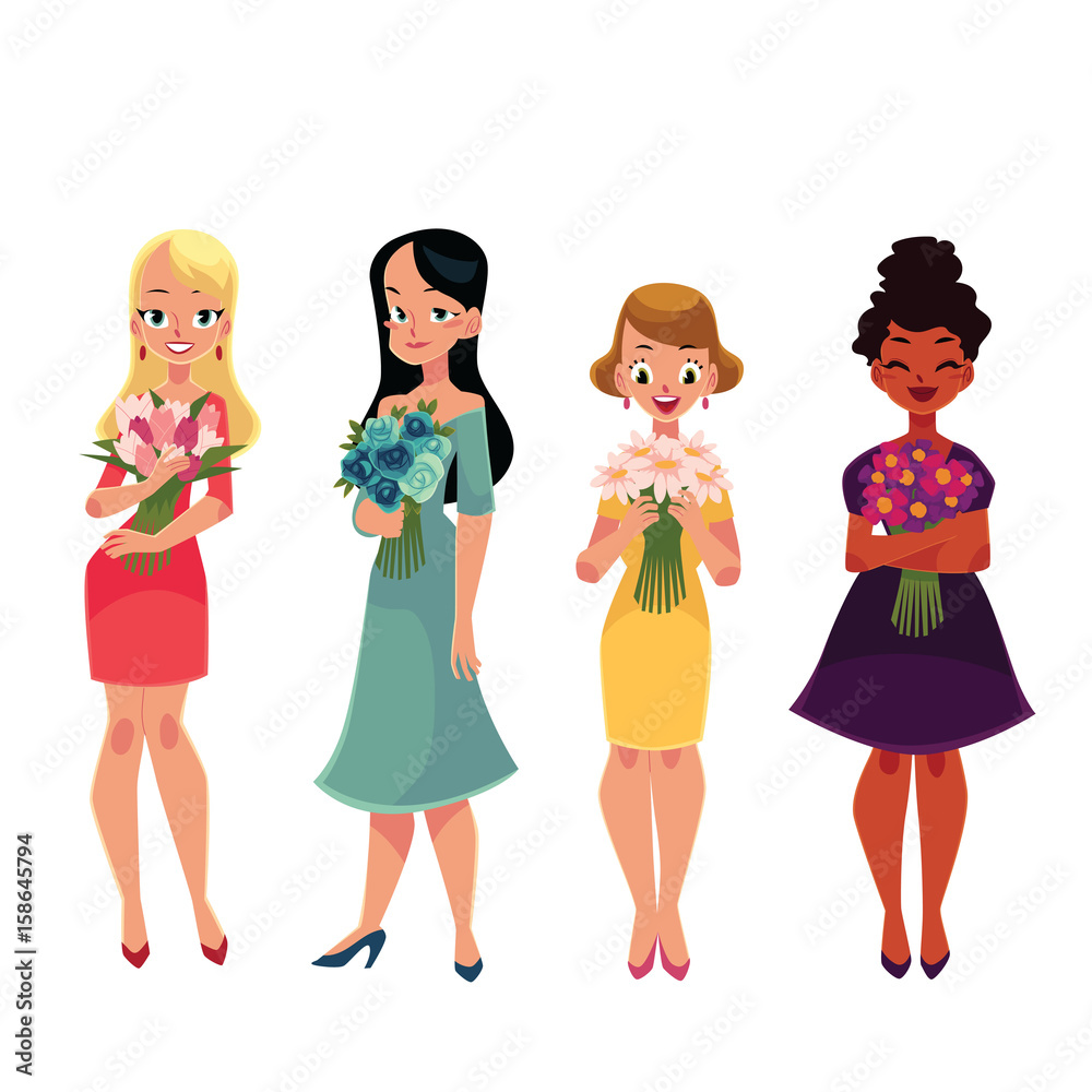 A Bunch Of Cartoon Girls