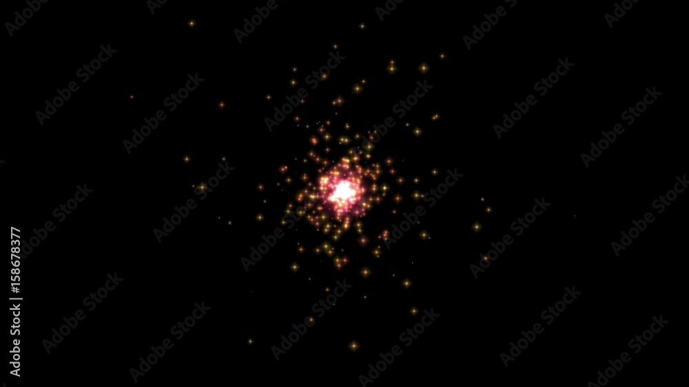 4k Particle burst point background,universe dust micro stars sparks ...