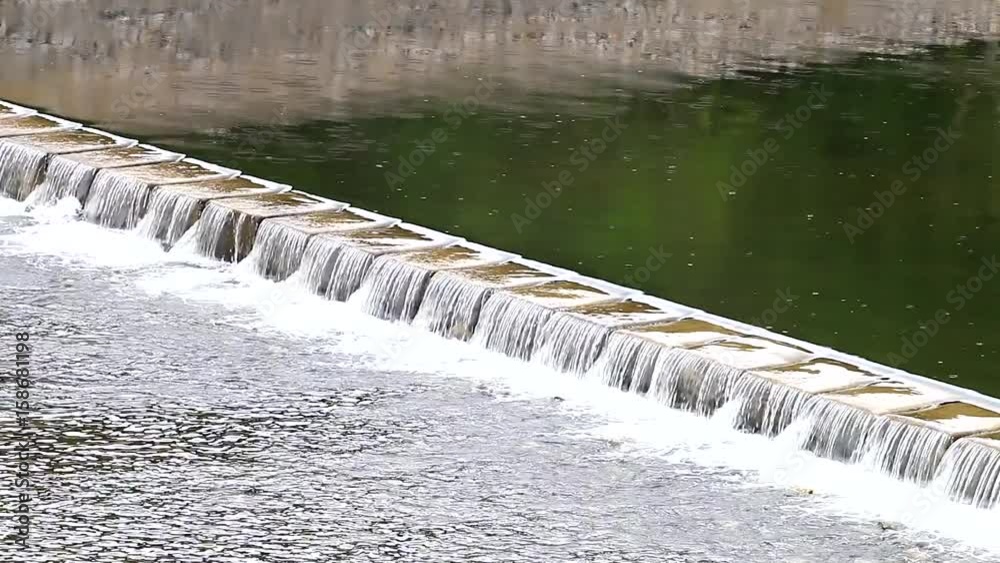 Check Dam on hydroelectric dam at Kiew Lom Dam , Wang River, Lampang ...