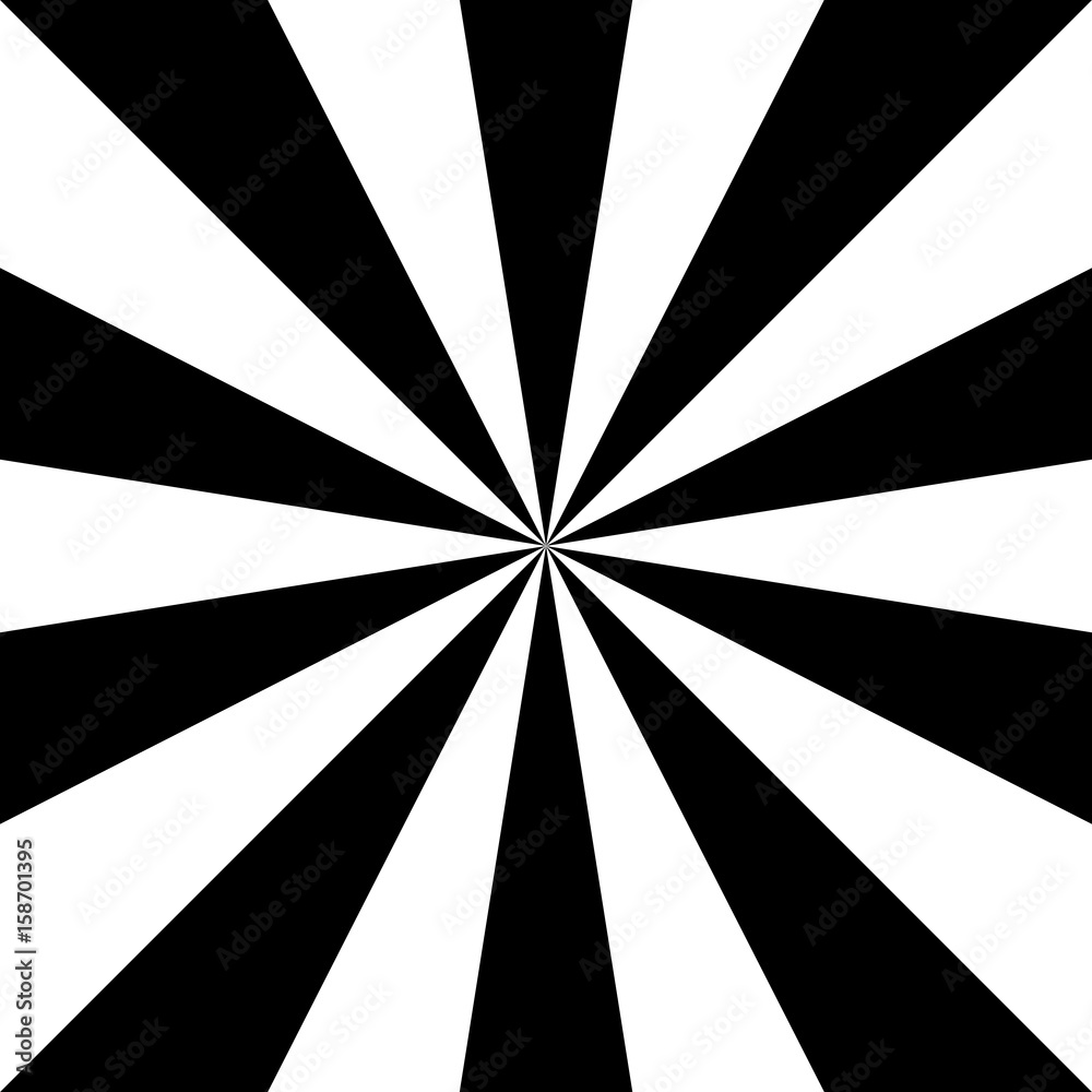 Sun rays, sunburst, light rays, sunbeam background abstract black and ...