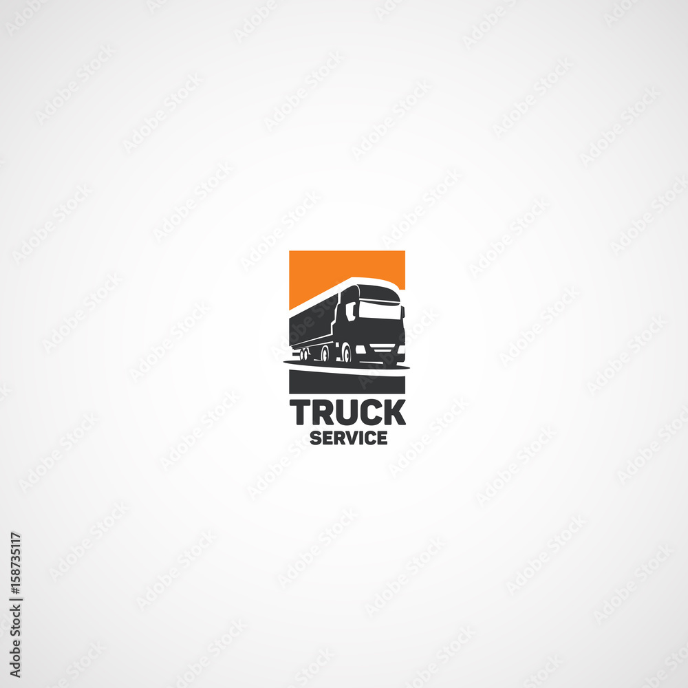 Truck Service logo. Stock Vector | Adobe Stock