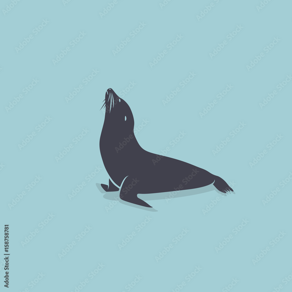 Sea Lion symbol Stock Vector | Adobe Stock