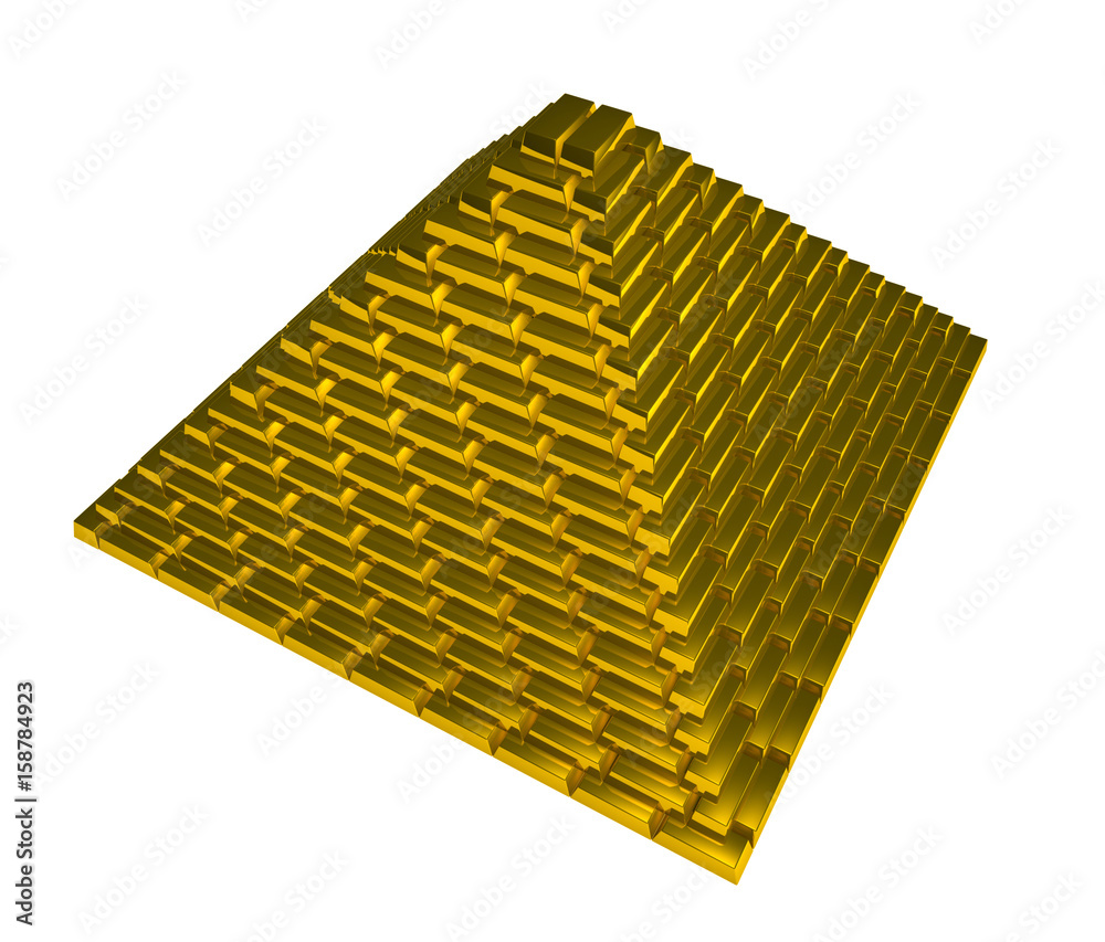 Gold pyramid Stock Illustration | Adobe Stock