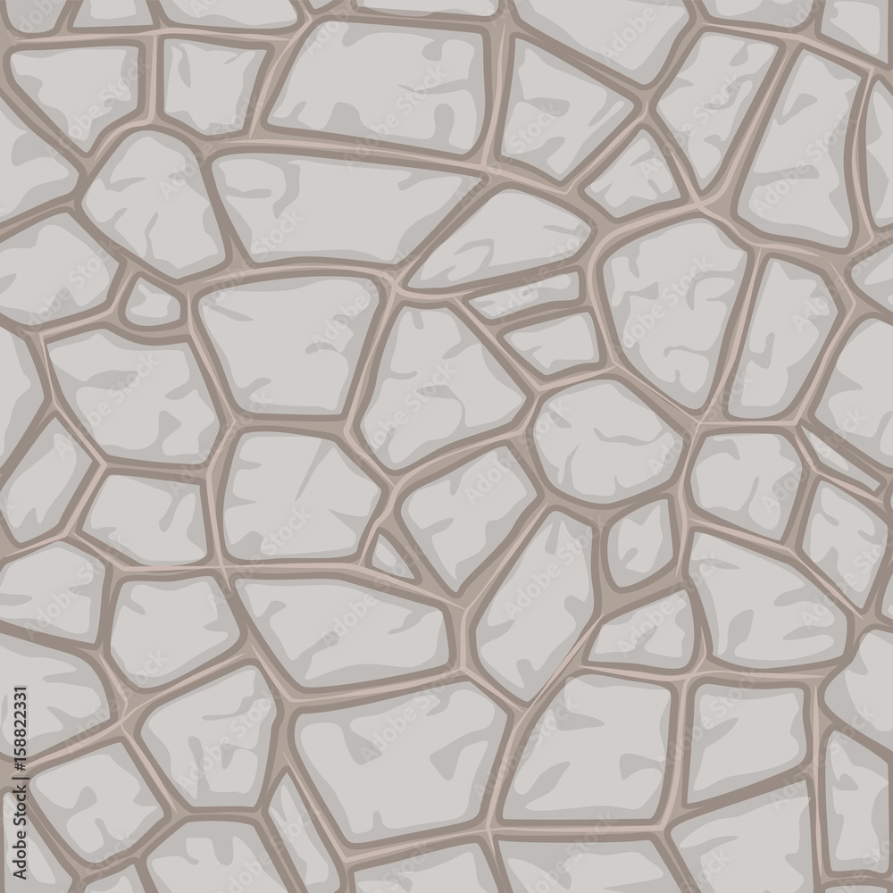Cartoon gray stone seamless background, texture pattern set4 Stock ...