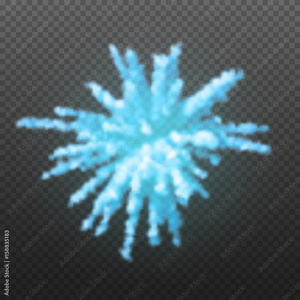 Paint powder explosion isolated on transparent background. vector ...