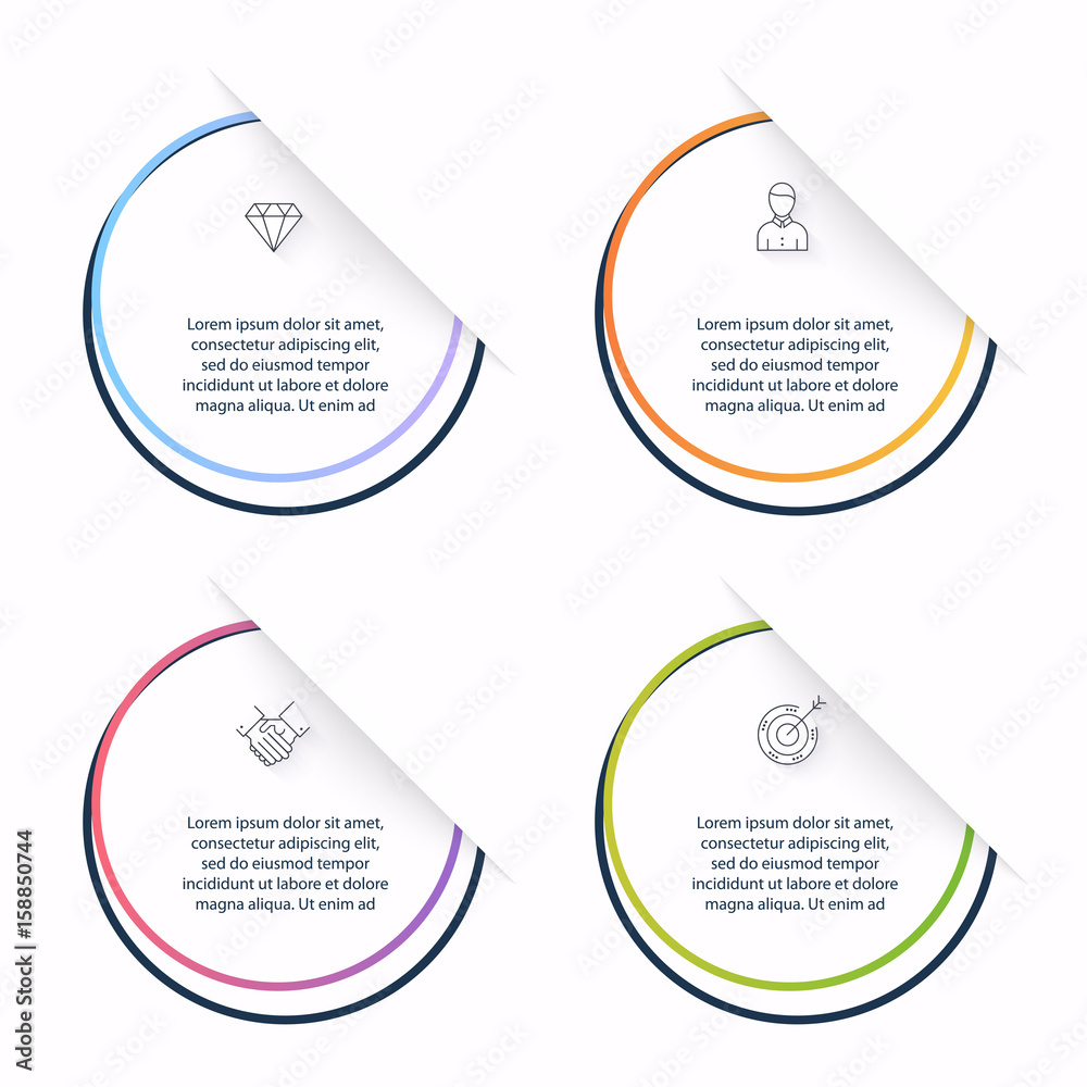 Vector info graphics for your business presentations. Can be used ...