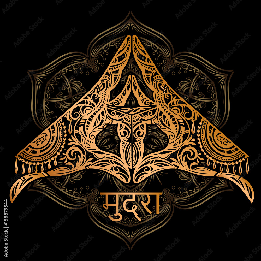 Yoga mudra Vector Stock Vector | Adobe Stock