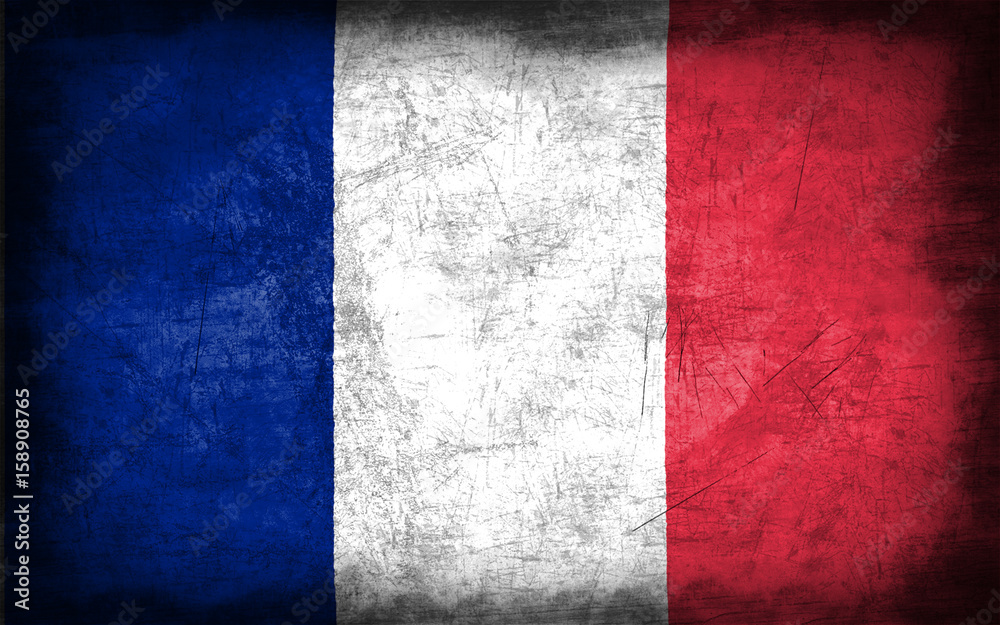 France flag with grunge metal texture Stock Photo | Adobe Stock
