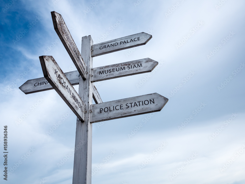 Arrow Direction Sign Post