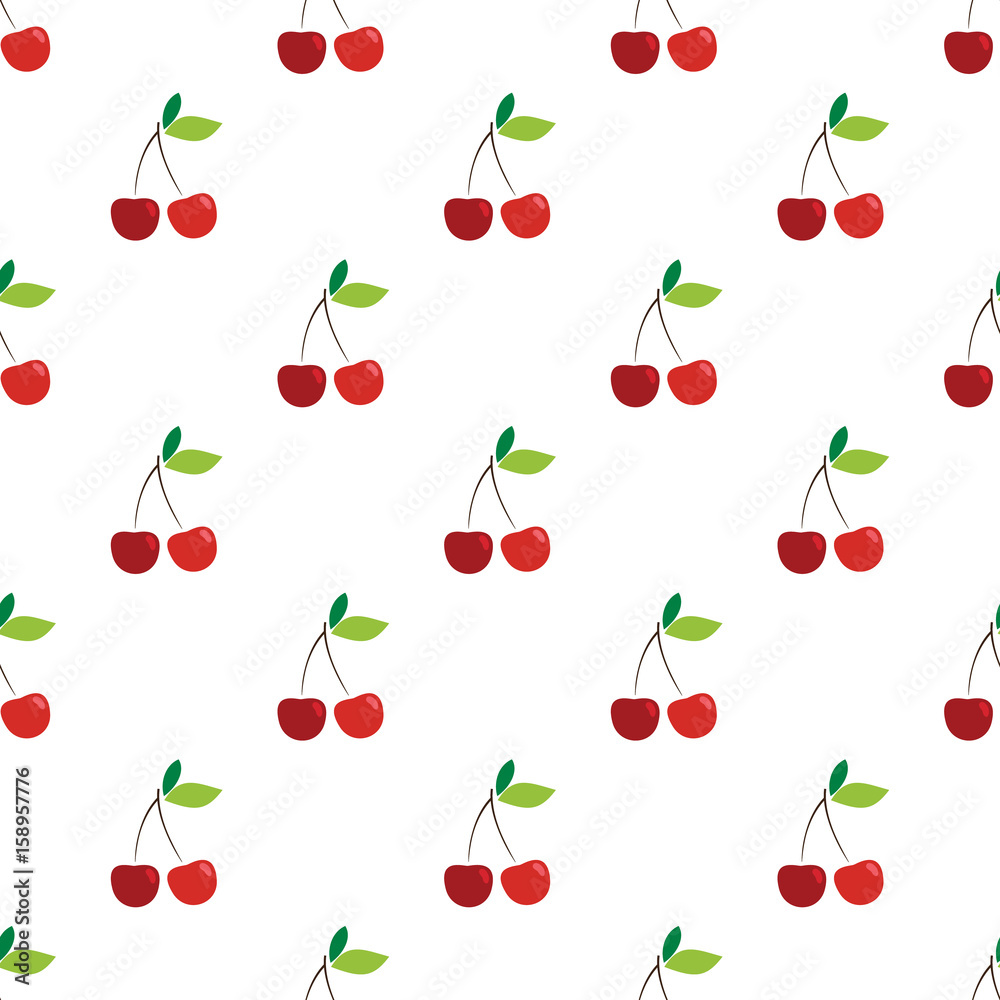 Cherries Pattern Wallpaper