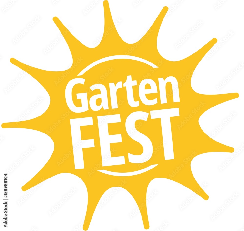 Gartenfest Stock-Vektorgrafik | Adobe Stock